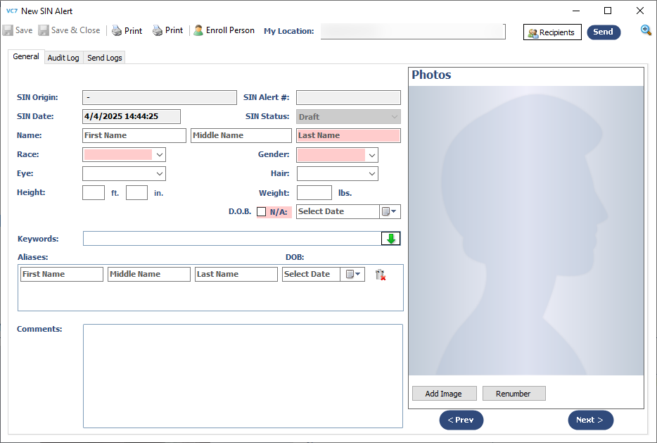 Sending An Alert – Biometrica Systems